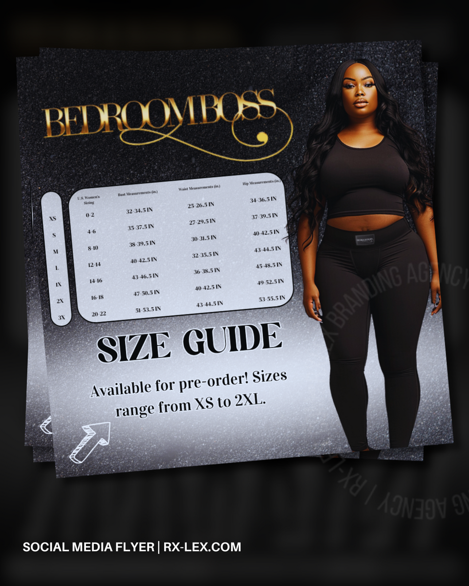 Size Chart Flyer – Rx Lex