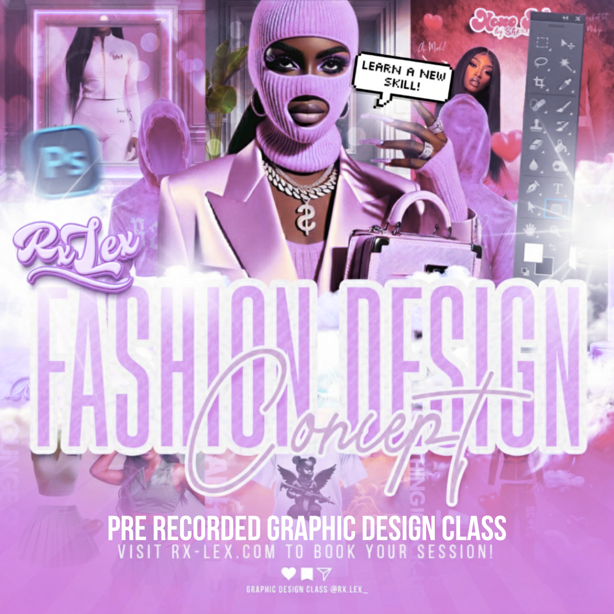 Digital Fashion Mockup Design: Pre Recorded Course – Rx Lex
